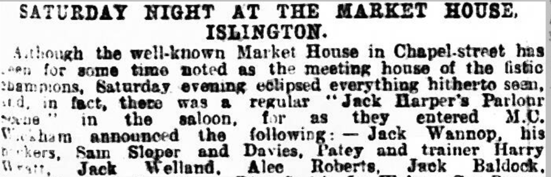 “The death of Mr Sam Sloper has cast a gloom over the New Cross and ...