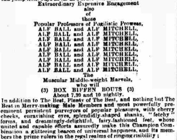 Popular Professors of Pugilistic Prowess Box Three Biffin’ Bouts ...